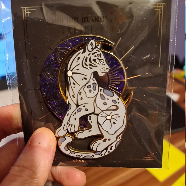 Sun / Moon Cat Pins - *SECONDS GRADE* Alternative Colours - 65mm/2.55" Tall Space Cat Enamel Pin ...