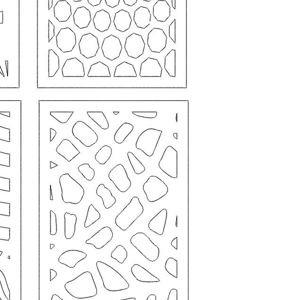 7 Vector Geometric Art Panels (dxf. Ai. Svg. Dwg. Eps. Formats) for ...