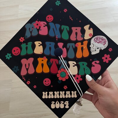 Black and Educated Graduation Cap Topper, African American Grad Cap ...