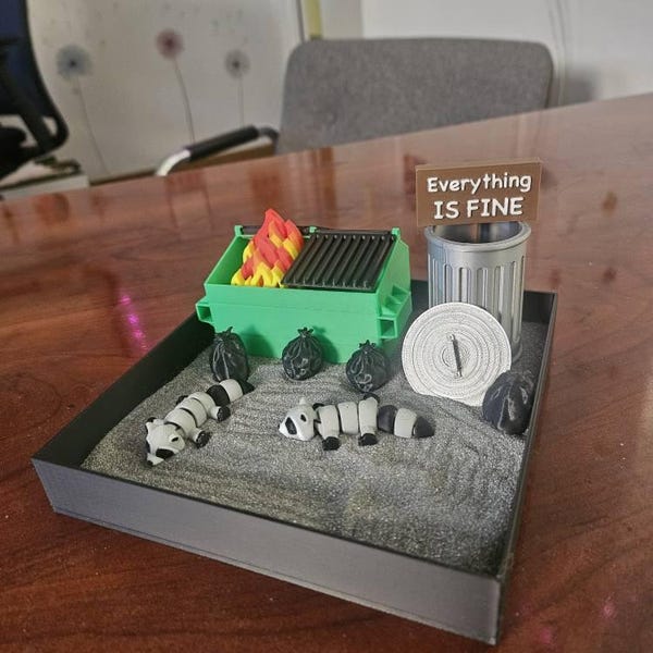 Flamingo Beach Zen Garden, Mini Desk Decor, Sensory Calming Sand Garden ...