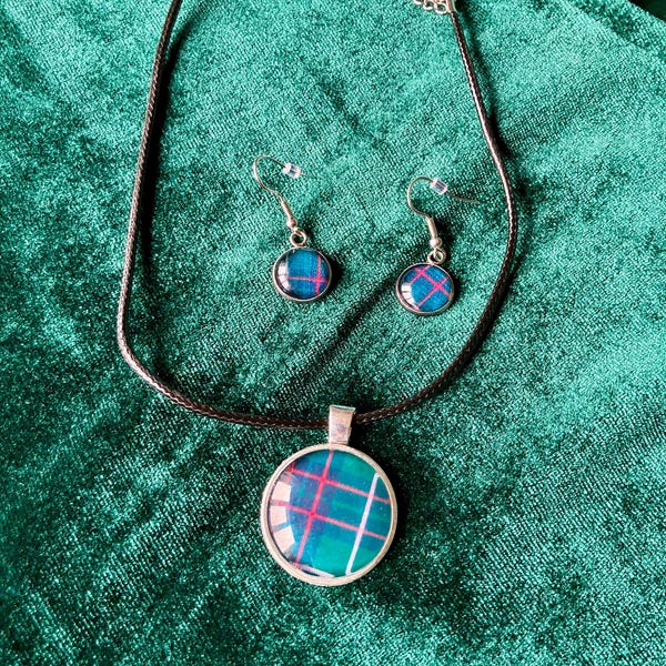 Plaid Tartan Pendant, Choose Your Scottish Family Clan Jewellery, Handmade in Scotland - Etsy