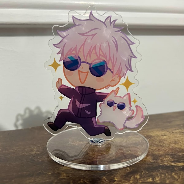 Spinning Gojo Cat Acrylic Standee | JJK | Jujutsu Kaisen [PREORDER] - Etsy