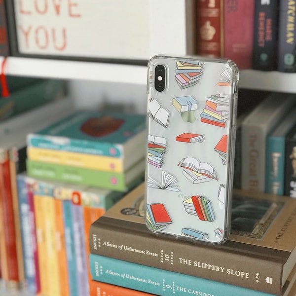 Reading Book Lover Phone Case for iPhone 16 15 14 13 Pro Max 12 Mini XR ...