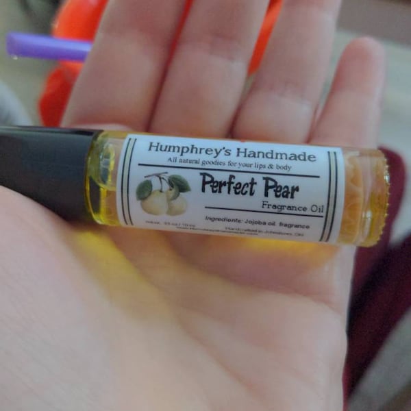 PERFECT PEAR Roll on Perfume, Pear Fragrance Cologne, BPA Free Glass ...