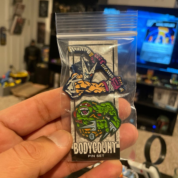 Rorschach/marshall Mashup Enamel Pin - Etsy