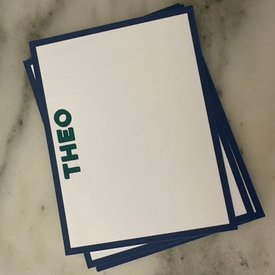 Shadow Text Notepad Personalized Notepads - Etsy