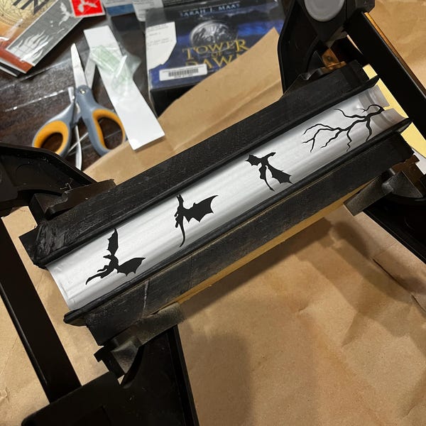 Stencil for Book Edges | Pochoir Jaspage | Fourth Wing & Iron Flame ...
