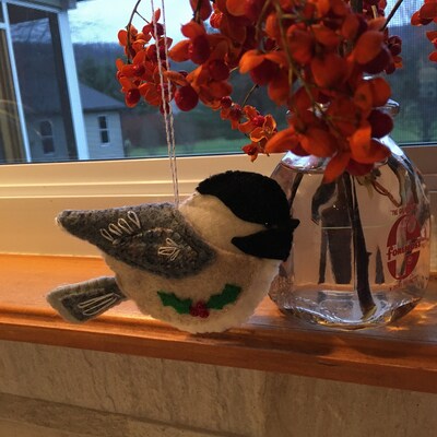 Chickadee Sewing Pattern PDF Backyard Bird Stuffed Ornament Felt ...