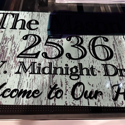 Always HP Font With Symbol You Choose Wood Look Background Metal Sign ...