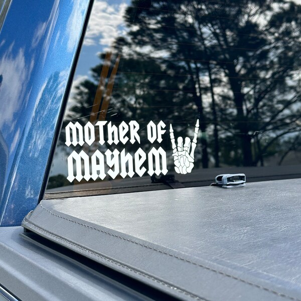 Car Decal Mother of Mayhem, Alternative, Vinyl Decal, Mama, Chaos ...
