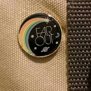 Far Out Enamel Pin - Etsy
