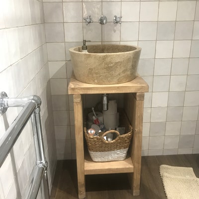 Handcrafted Rustic Bathroom Sink Unit Wash Stand Basin Unit - Etsy