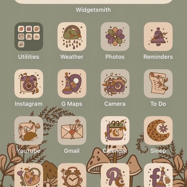 Witch Ios 14 Icons Witchcraft App Icons Pack Witchy Instagram Highlight ...