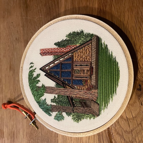 Custom Hand Embroidery of House, Building or Structure Commissioned - Etsy
