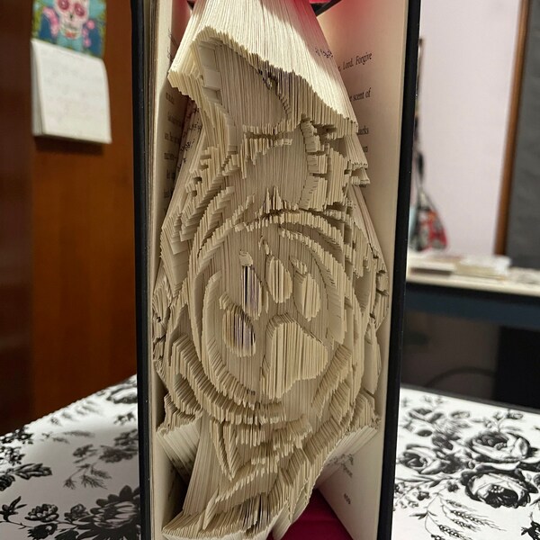 Howling Wolf - Cut and Fold Book Folding Pattern - Etsy
