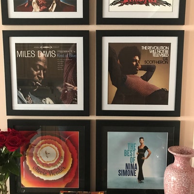 33 Vinyl Record Cover Frame With Mat LP Not Included Record Album Frame ...