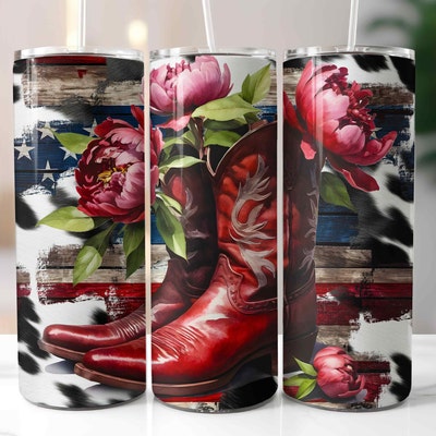 Red and Silver Floral Clip Art, Digital Instant Download Painted ...