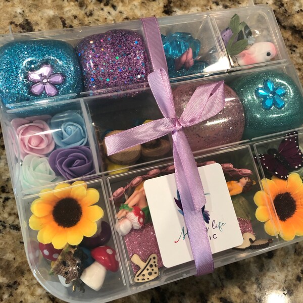 Fairy Garden Play Dough Kit,sensory Kit, Play Dough Kit, Playdoh ...
