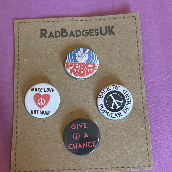 Antifascist Badge Set 4 Anti-fascist Anti-nazi Pin Buttons Antifa ...