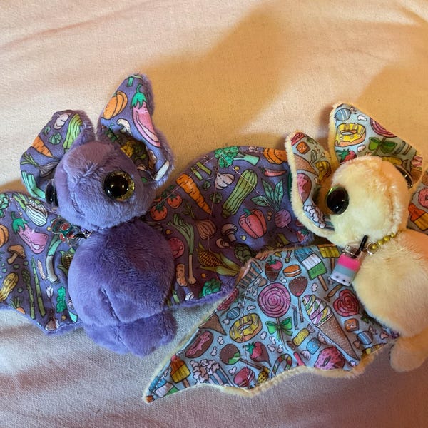 Bat Plush, Handmade Plushies, Bat Stuffed Animal, Birthday Gift for ...