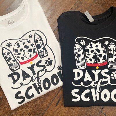 101 Days of School Dalmatian Dog Svg, 101 Days Smarter Svg, 101 Days of ...