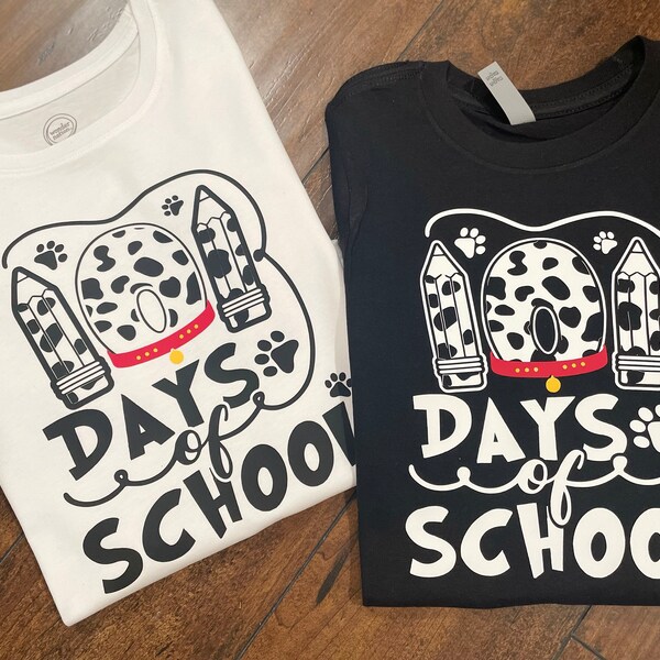101 Days of School Dalmatian Dog Svg, 101 Days Smarter Svg, 101 Days of ...