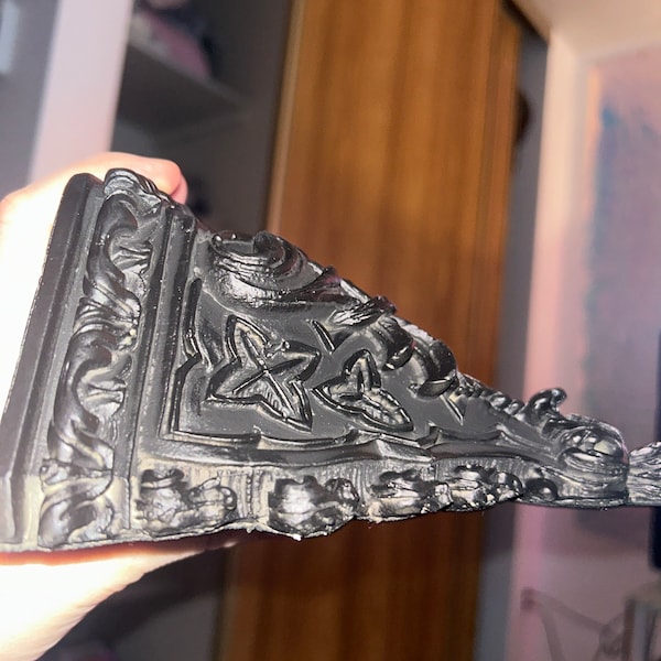 Vintage Black Victorian Corbel for Wall Decoration Shelf Candle Holder ...