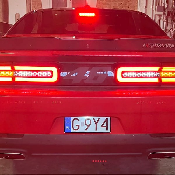 Solid Honeycomb Brake Light/reverse Light Decal Overlay Fits Dodge ...