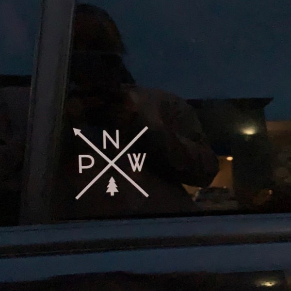 Pacific Northwest Pride Compass Vinyl Decal for Cars, Trucks & Outdoor ...