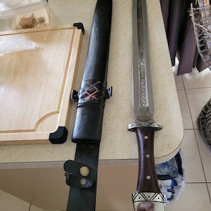 18 Inches Long Blade Sword-dragon Tooth Sword-d Guard Handle-full Tang ...