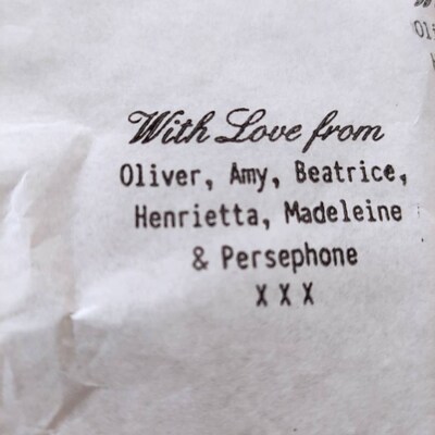 Stamp With Custom Text Personalised 'free Wording' - Etsy UK