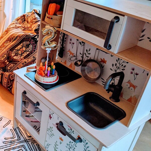 Decals for DUKTIG, Ikea, Fox Watercolor Sticker Set, PACK OF 4 ...