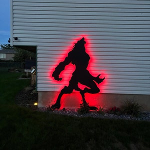 8ft Werewolf Template When Made. Printable Trace and Cut Halloween ...