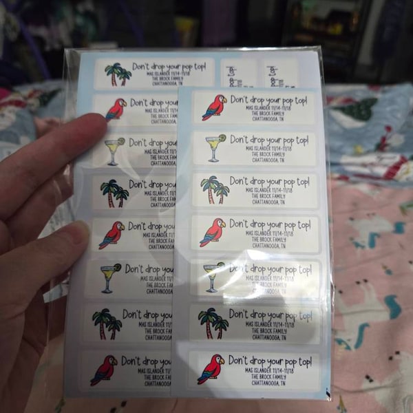 Custom Address Labels Return Address Labels Sheet of 12 Personalized ...