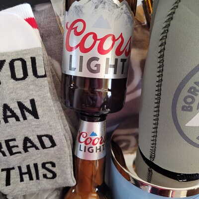 Coors Light Beer Bottle Wine Glasses, Couples Gift, Birthday Gift, Beer ...