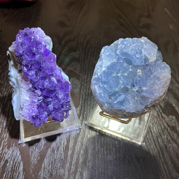 481g Phantom Smoky Quartz Crystal on Stand, Metaphysical Healing Stone ...