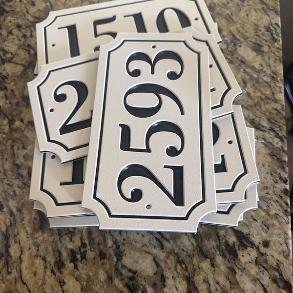 5 Inch Traditional & Narrow House Numbers Letters - Etsy