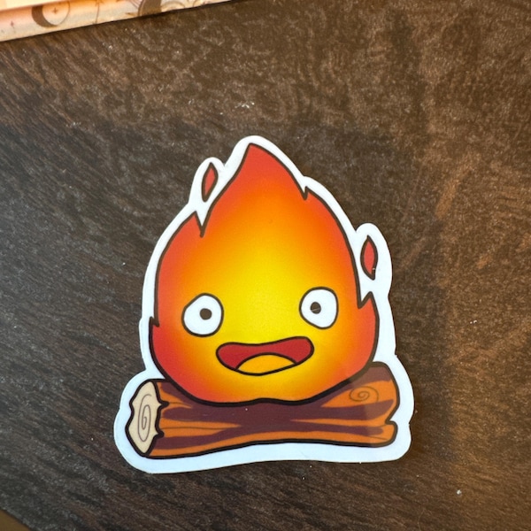 Calcifer Sticker: Howl's Moving Castle Waterproof Decal - Etsy