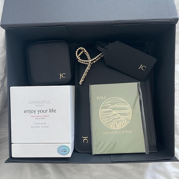 Personalised Travel Set, Travel Gift Set, Passport and Luggage Tag Gift ...