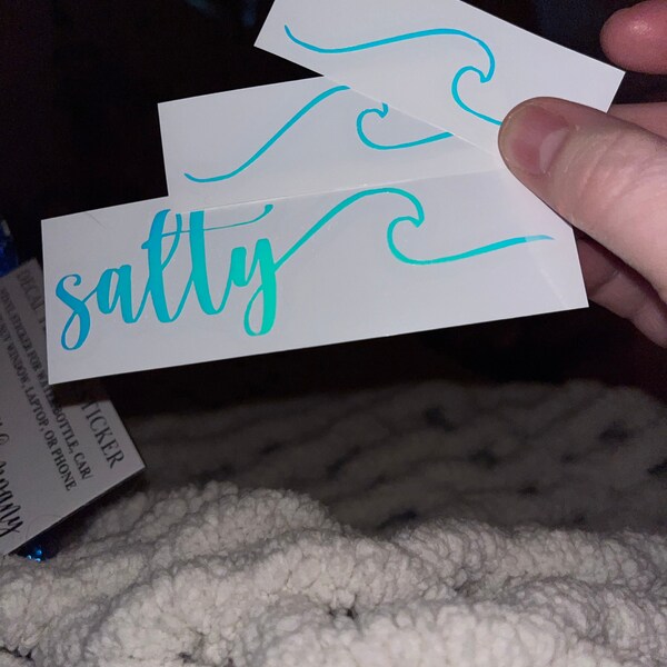 Salty Sticker, Salty Decal, Tropical Sticker, Beach Sticker, Beach Car ...