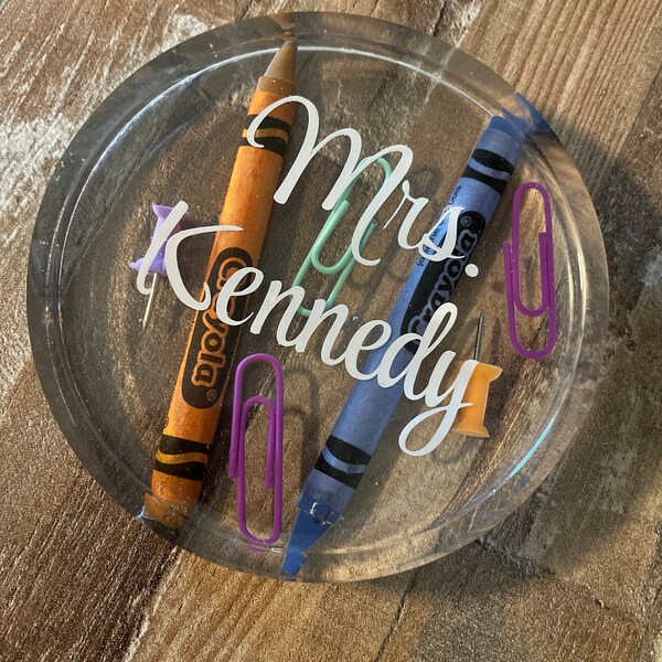 Personalized Teacher Appreciation Coaster, Gift for Teacher, Teacher ...