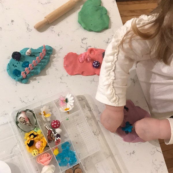 Fairy Garden Play Dough Kit,sensory Kit, Play Dough Kit, Playdoh ...
