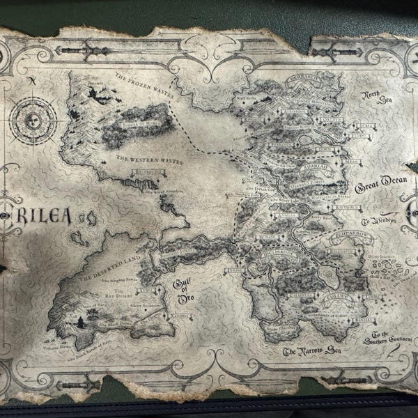 Powerless / Reckless Map of Ilya - Coffee Stained - 8x10in - Etsy