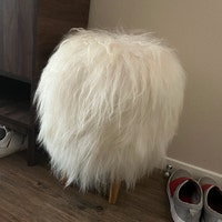 Icelandic Sheepskin Footstool/stool classic - Etsy UK