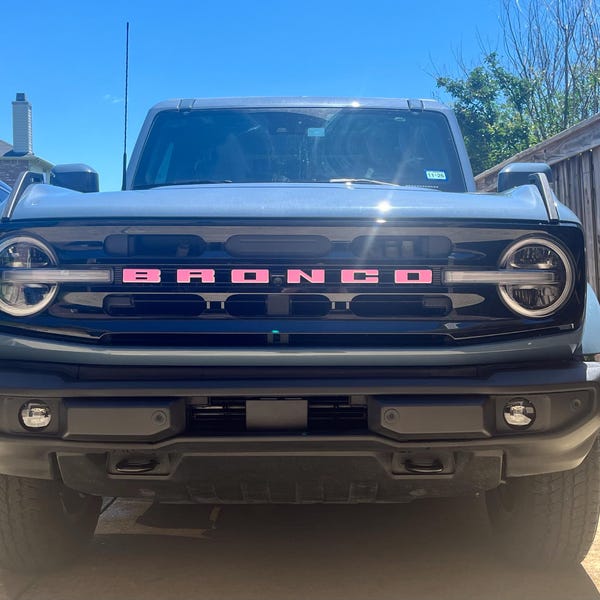 2021-2025 Ford Bronco Grille Letters - Vinyl Decals Graphics Stickers ...