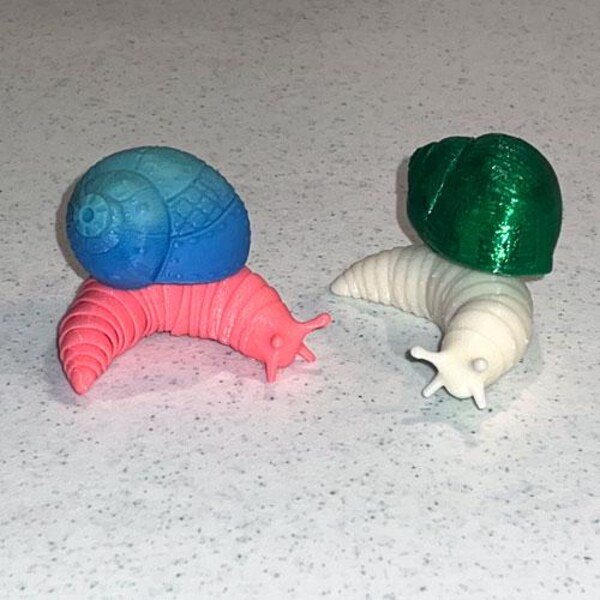 Flexible Snake Toy 3D Printed Articulated Snake Poseable Snake Figurine ...