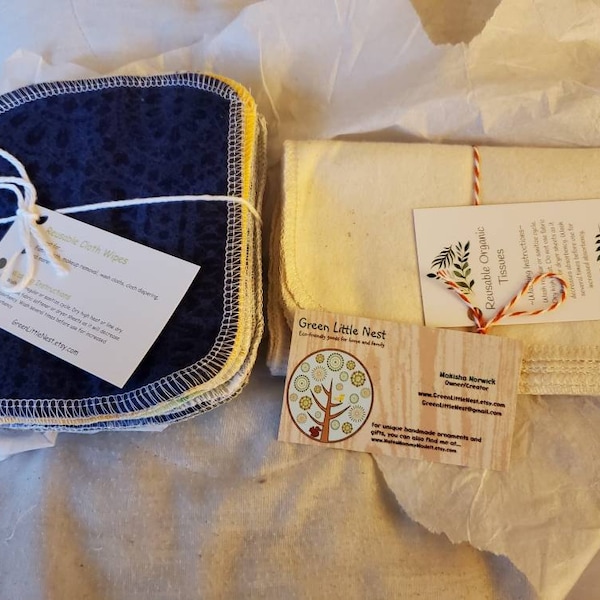 ORGANIC Reusable Toilet Paper, Organic Cloth Toilet Paper, Organic ...