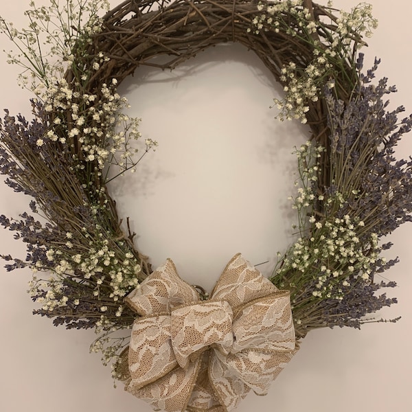 Hand-made White Lace & Rustic Burlap Wedding Bow, Bridal Bow, Pew Bows ...