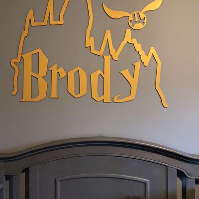 Wizard Nursery Sign Baby Name Sign Wizard Custom Wood Name Sign Over ...