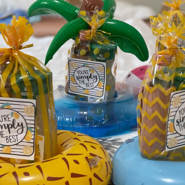 Printable Lemon Gift Tags. You're Simply the Best Tags for Lemon Themed ...